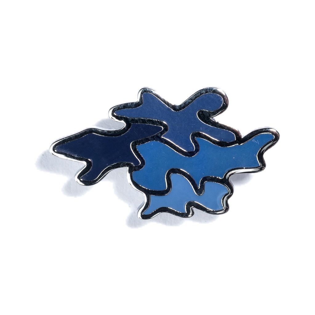 Hook & Albert Camo Lapel Pin Blue – Sportique