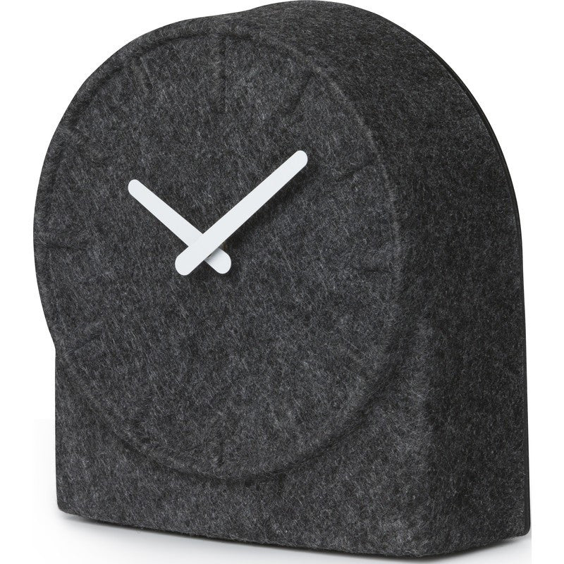 LEFF Felt Grey Table Clock White LT17012 – Sportique
