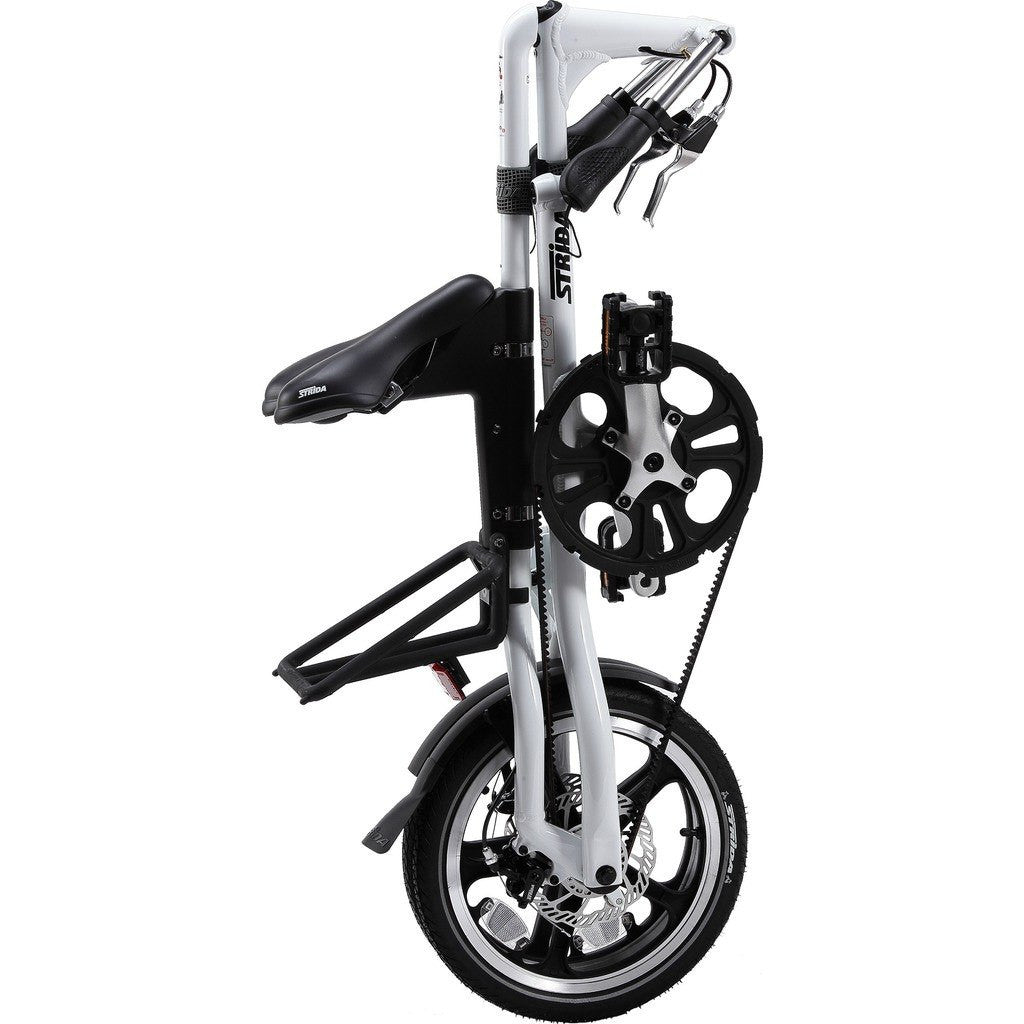 STRiDA LT Folding Bicycle White ST1602-1-MI – Sportique