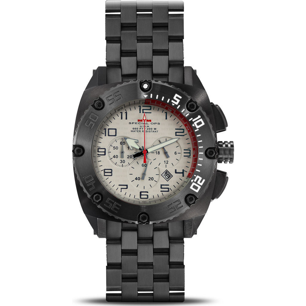 MTM Special Ops Patriot Watch Black Titanium/Tan – Sportique