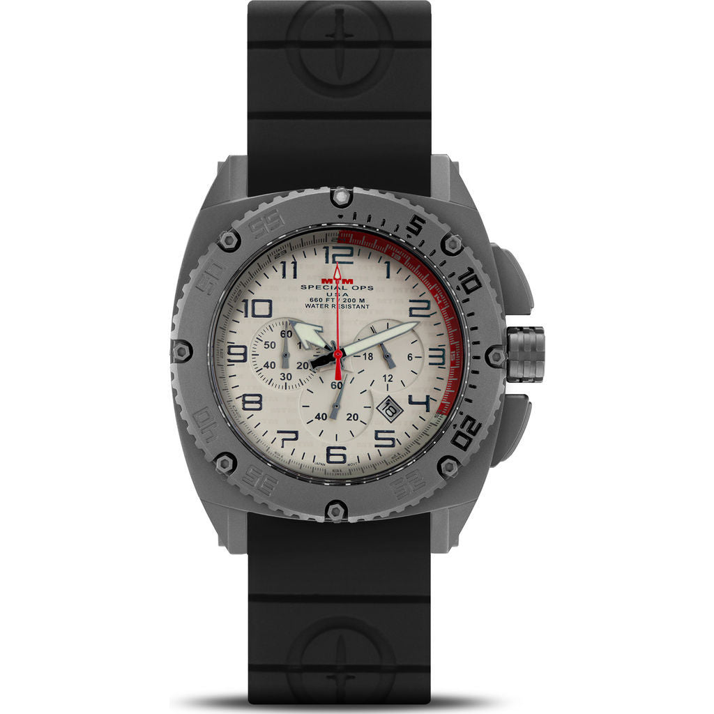 MTM Special Ops Patriot Watch Gray Titanium/Tan/Black Rubber II – Sportique