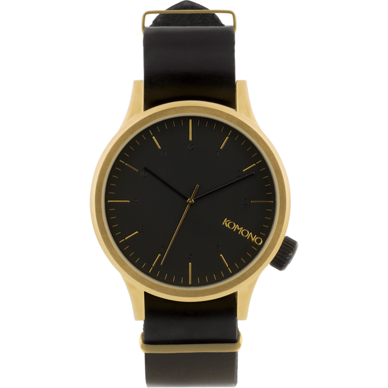 Komono Magnus Watch Gold Black KOM-W1906 – Sportique