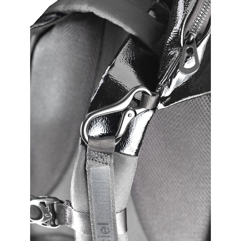 Cote&Ciel Nile Shine Laquered Polymer Backpack Liquid Black 28466 ...