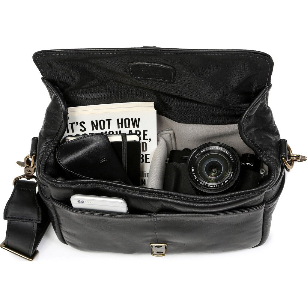 ONA Bowery Camera Sling Bag Black Leather ONA 5-014LBL – Sportique