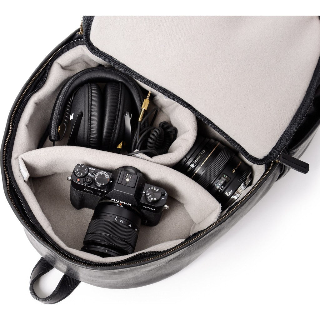 ONA Clifton Camera Backpack Black Leather ONA 046LBL – Sportique