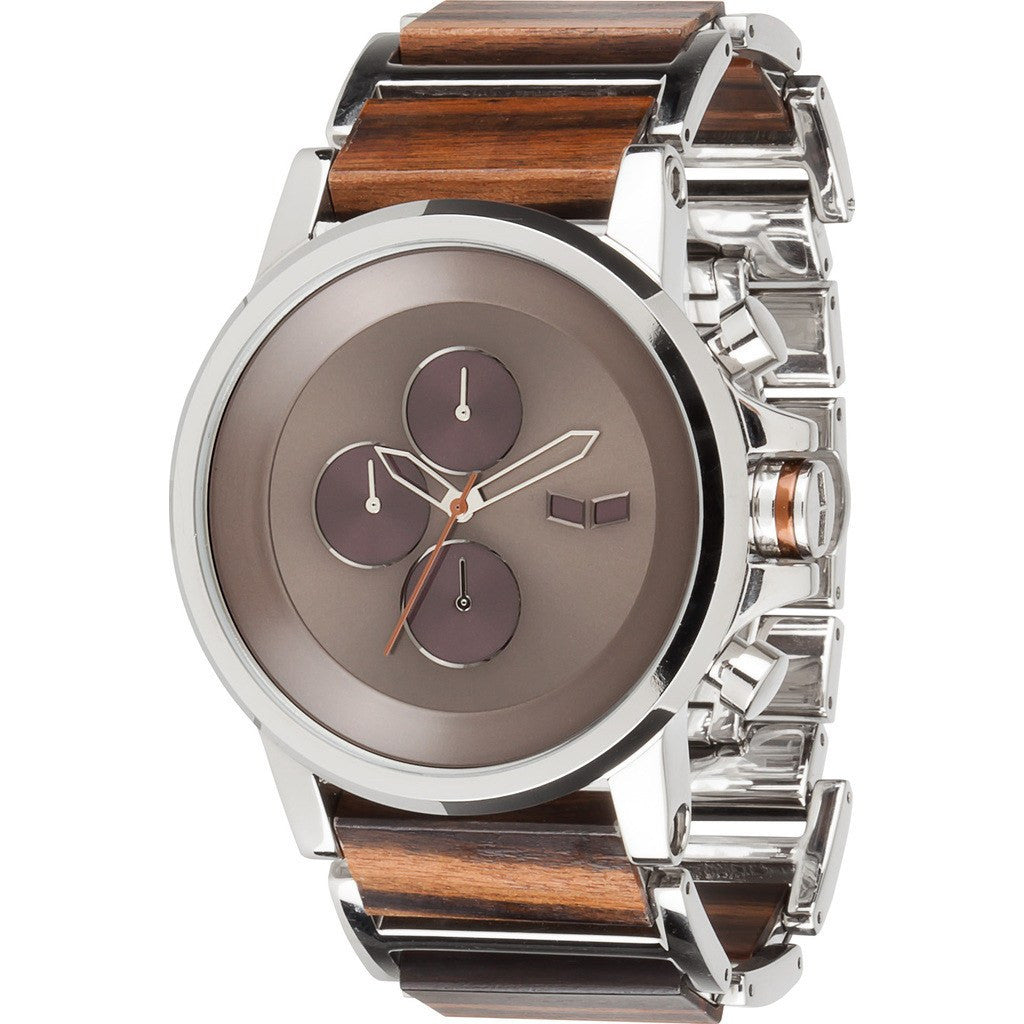 Vestal Plexi Wood Watch Silver/Rosewood/Grey Minimalist PLWCM001 ...