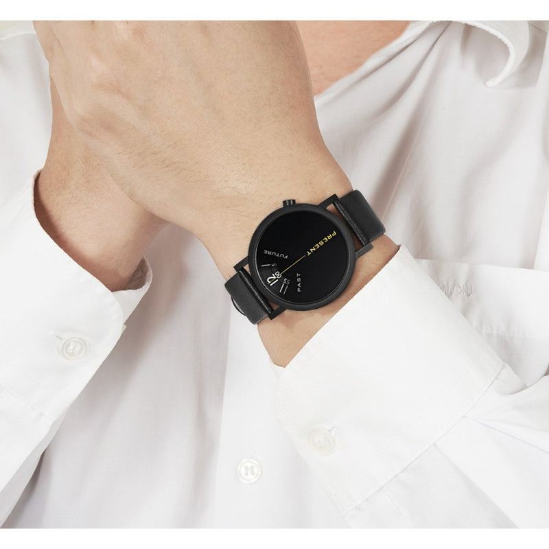 Projects Watches Past, Present & Future Watch Black/Leather Band 7214 S ...