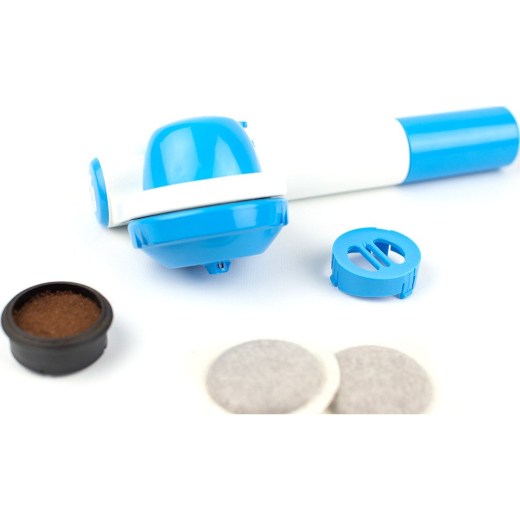 Handpresso Pump Pop Manual Espresso Maker Blue/White HPPUMPPOPBLU ...