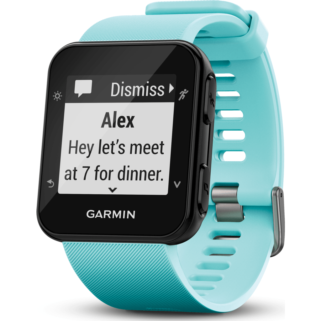 Garmin Forerunner 35 GPS HR Running Watch Frost Blue 010-01689-02 ...