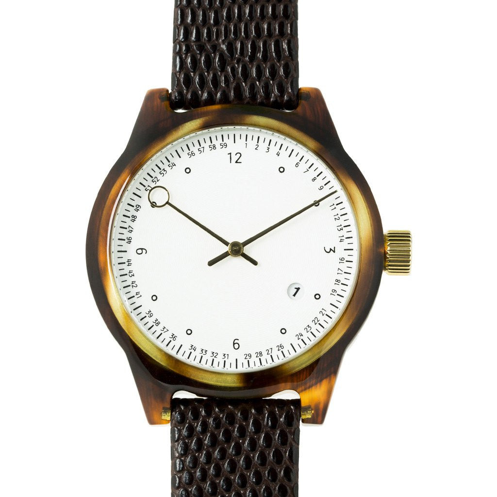 squarestreet Minuteman Two Hand Watch Tortoise SQ03B-08 – Sportique