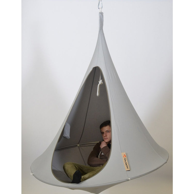 Cacoon Single Hanging Hammock Light Grey SY006 – Sportique