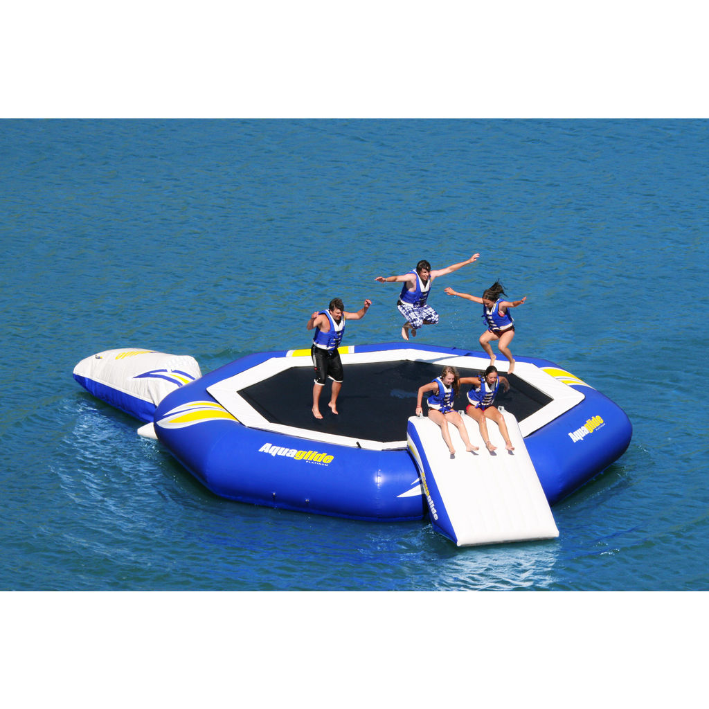 Aquaglide Supertramp 23 Inftable Trampoline Yellow/Blue/White – Sportique