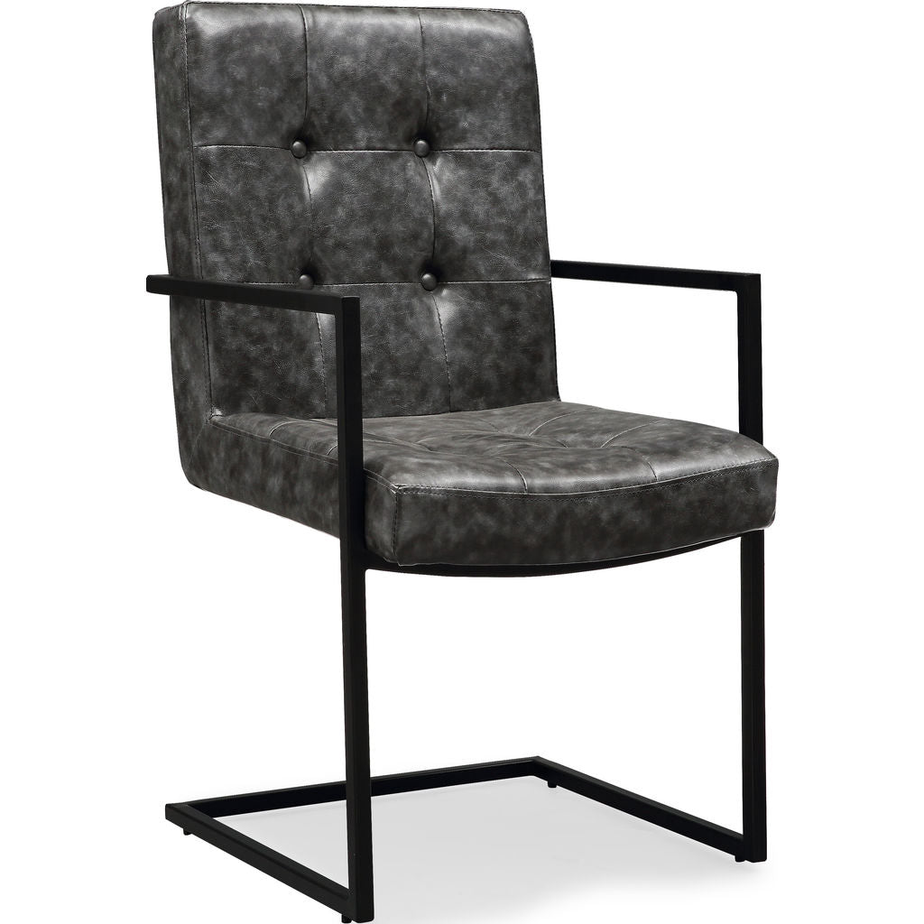 TOV Furniture Stanley Arm Chair Grey/Black – Sportique