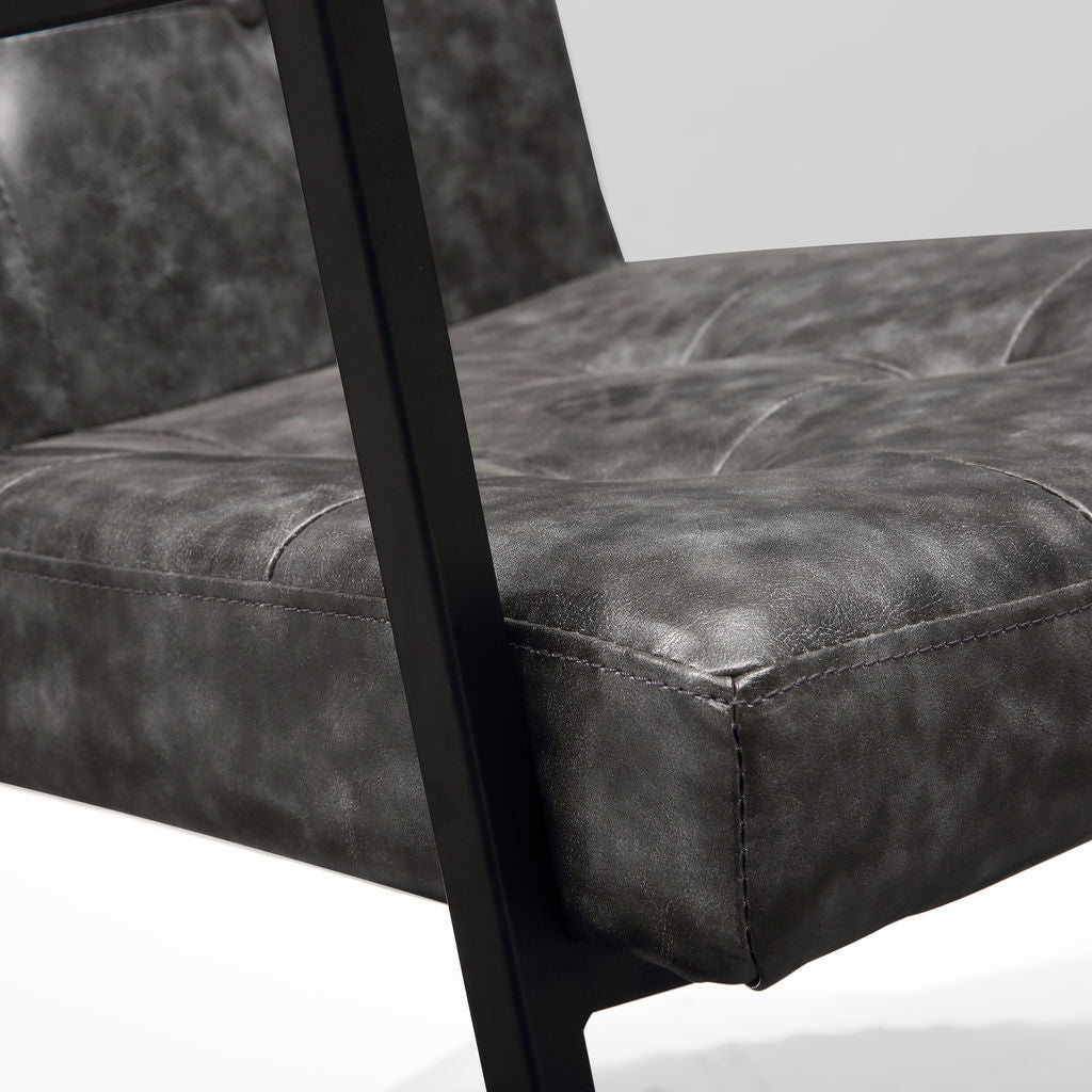 TOV Furniture Stanley Arm Chair Grey/Black – Sportique