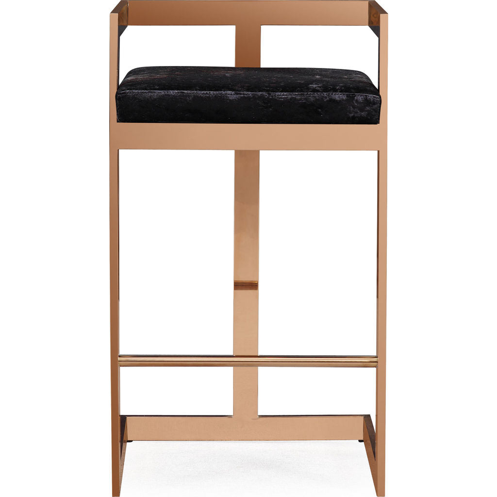 TOV Furniture Marquee Bar Stool Black/Rose Gold – Sportique