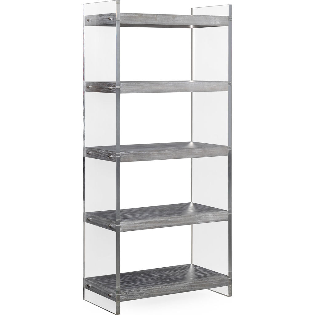 TOV Furniture Berlin Lucite Bookcase Washed Grey – Sportique