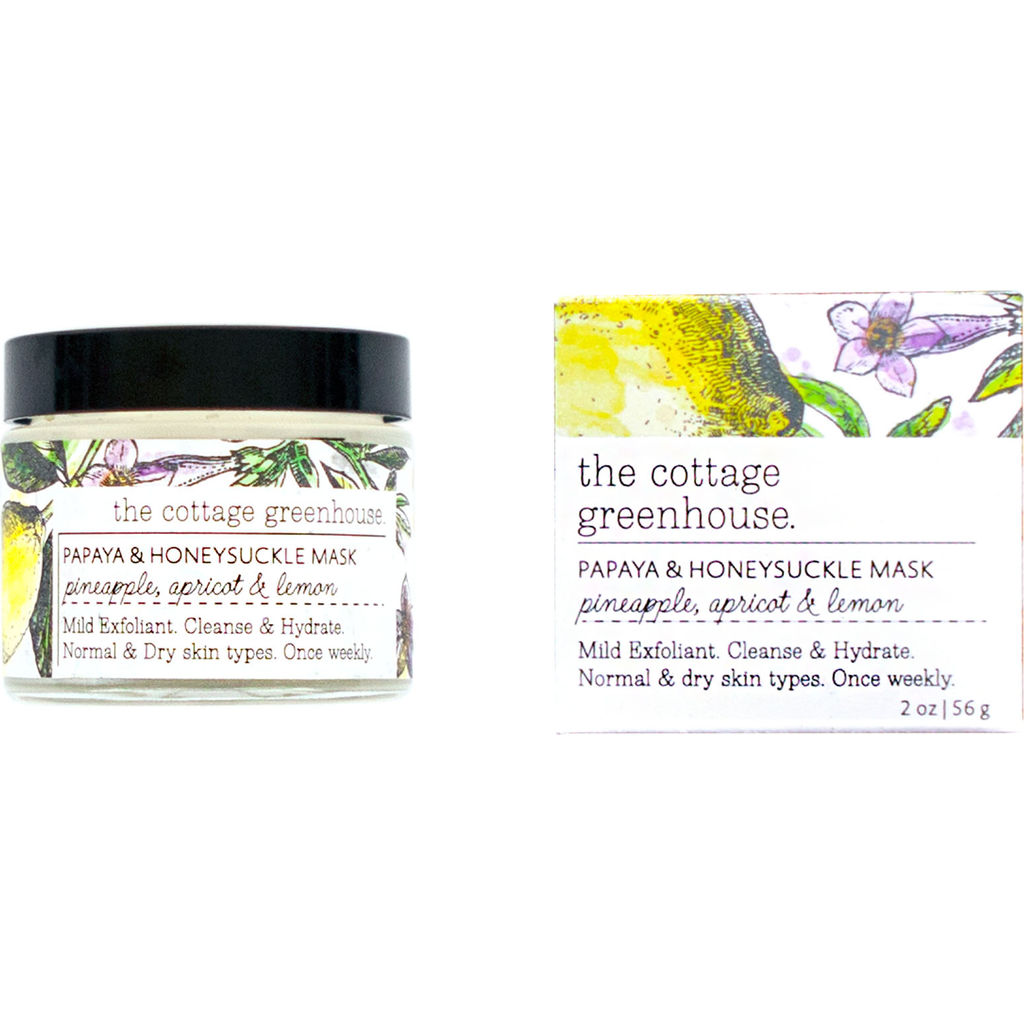 The Cottage Greenhouse Face Mask Papaya & Honeysuckle – Sportique