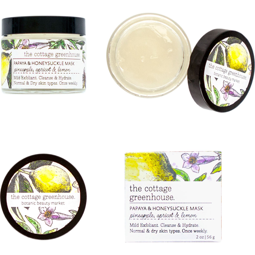 The Cottage Greenhouse Face Mask Papaya & Honeysuckle – Sportique