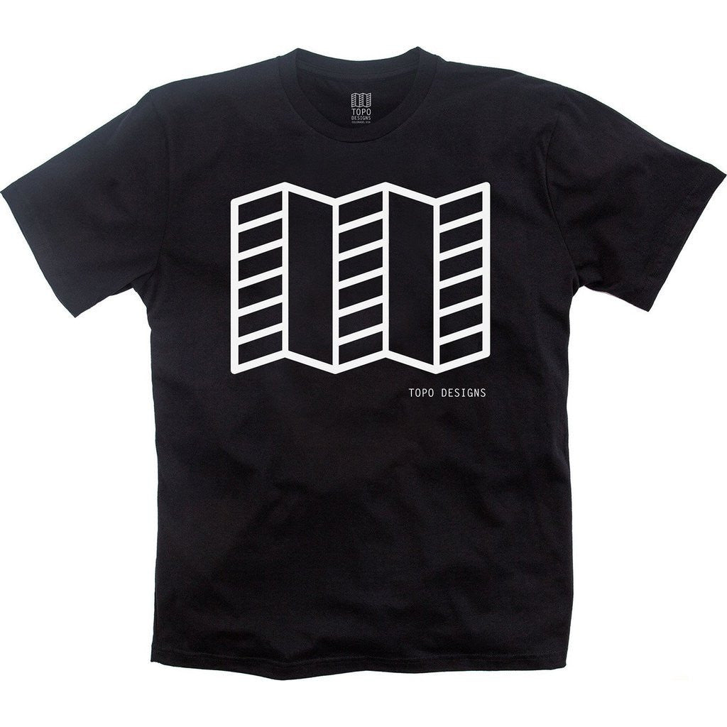 Topo Designs Men's Map Tee Shirt Black – Sportique