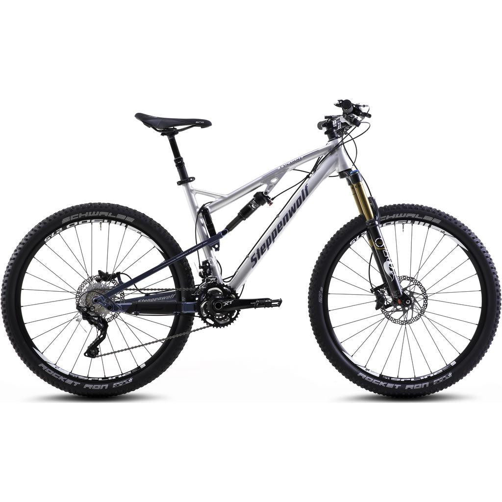 Steppenwolf Tycoon LTD Pro Full Suspension Bicycle Chrome/Dark Blue ...