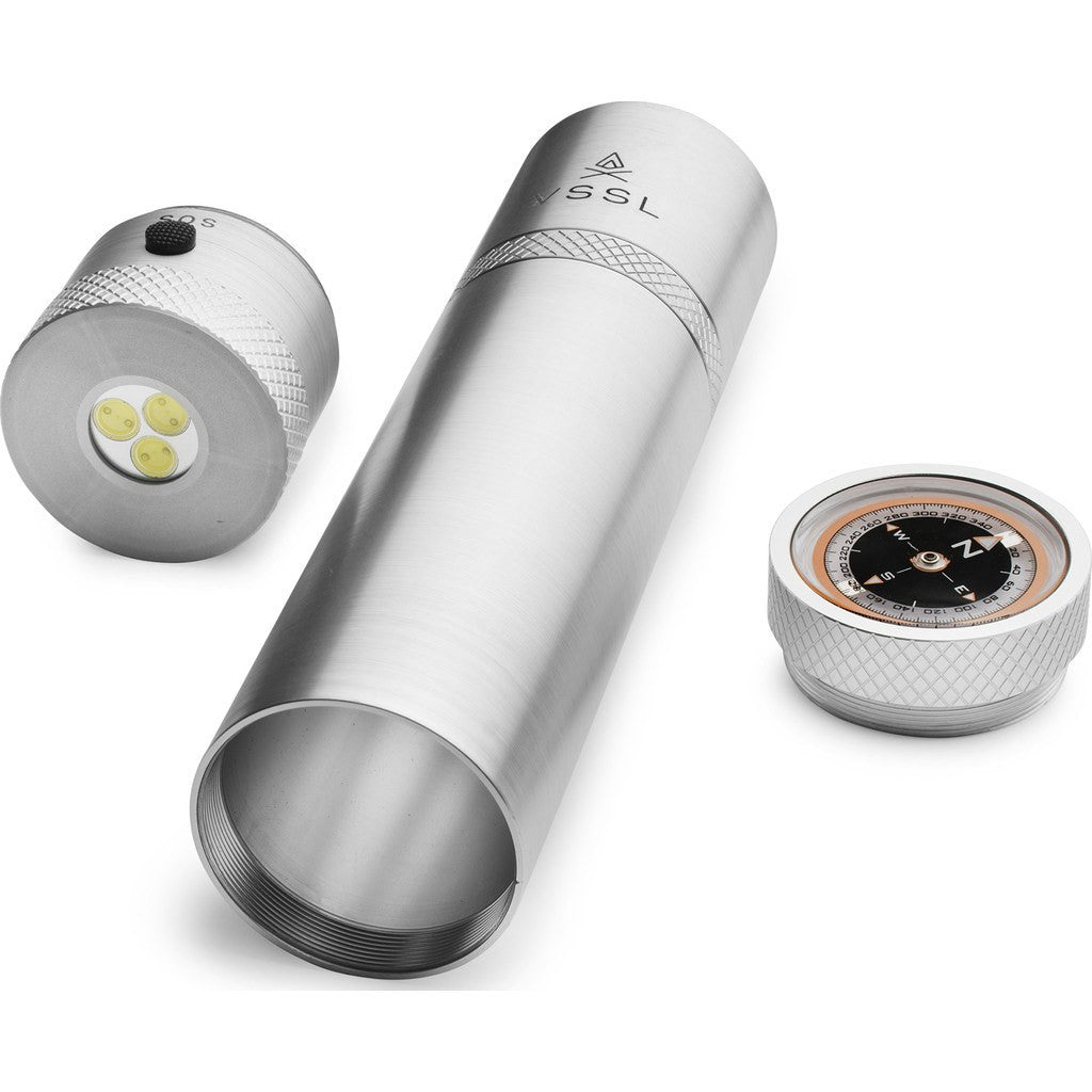VSSL Waterproof Flashlight Cache Silver – Sportique
