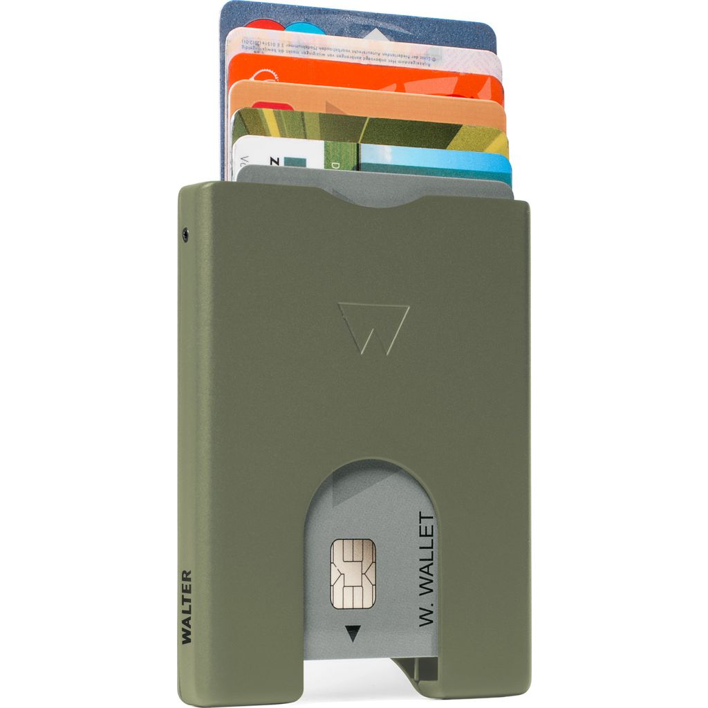 Walter Wallet Aluminum Cardhold Wallet Olive Green – Sportique