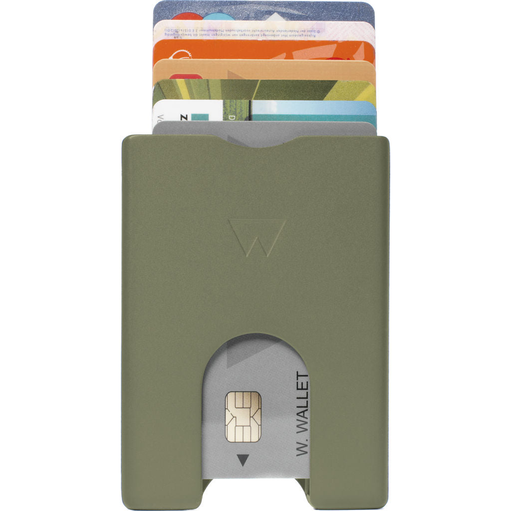 Walter Wallet Aluminum Cardhold Wallet Olive Green – Sportique