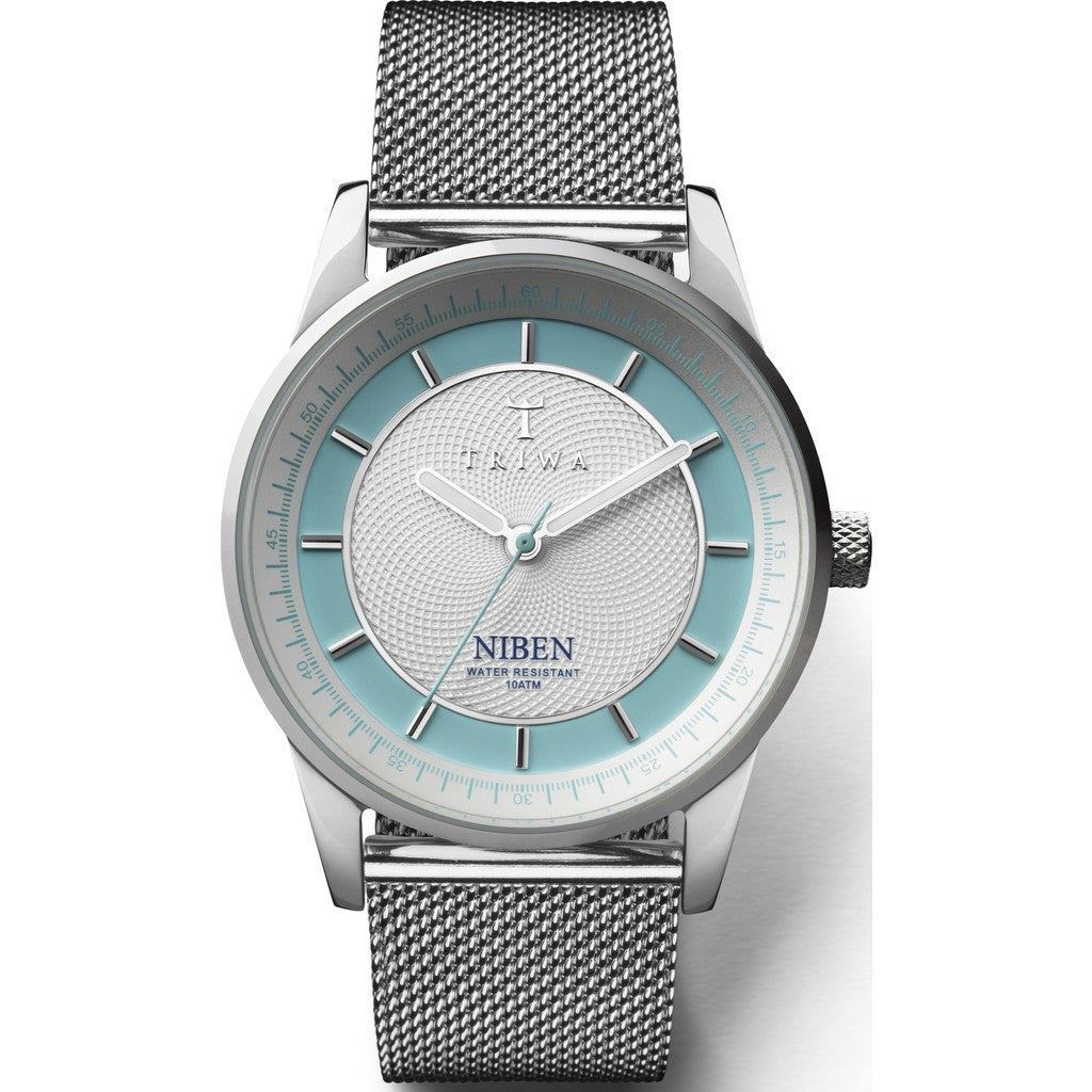 Triwa Azure Niben Watch Steel Mesh NIST106-ME021212 – Sportique