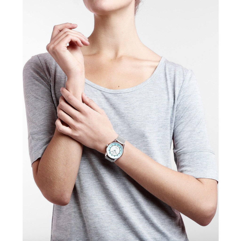 Triwa Azure Niben Watch Steel Mesh NIST106-ME021212 – Sportique