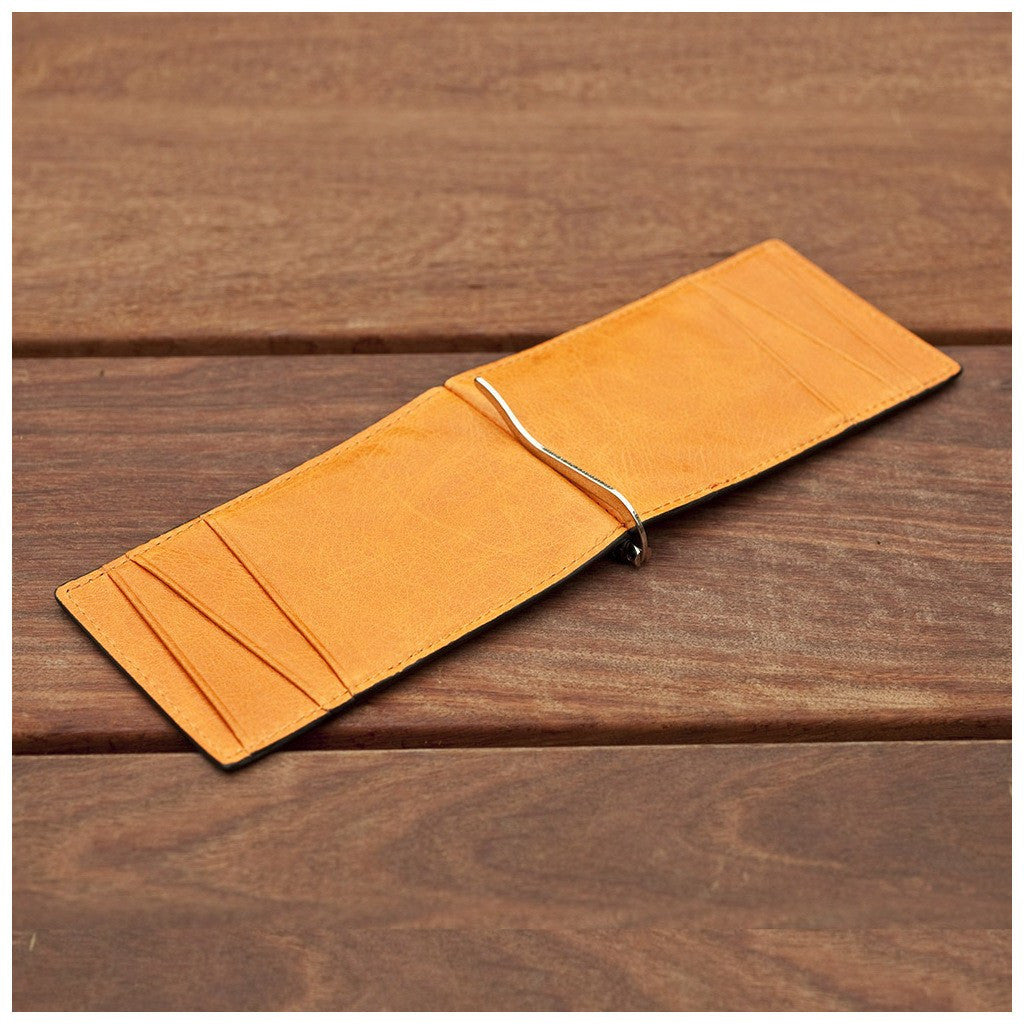 Orchill Captain Money Clip Wallet Black/Orange – Sportique