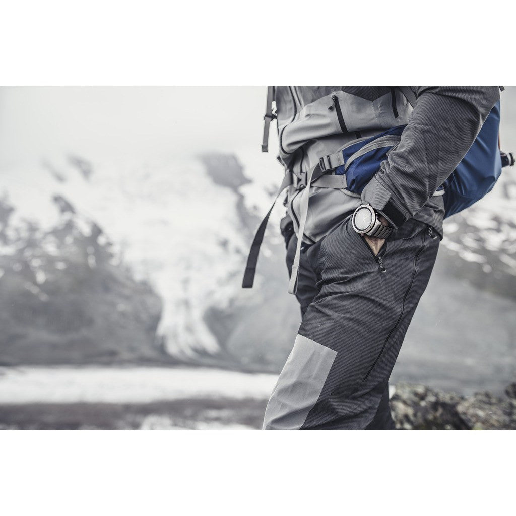 Garmin Fenix Chronos Multi-Sport GPS Watch Silver/Leather 010-01957-00 ...