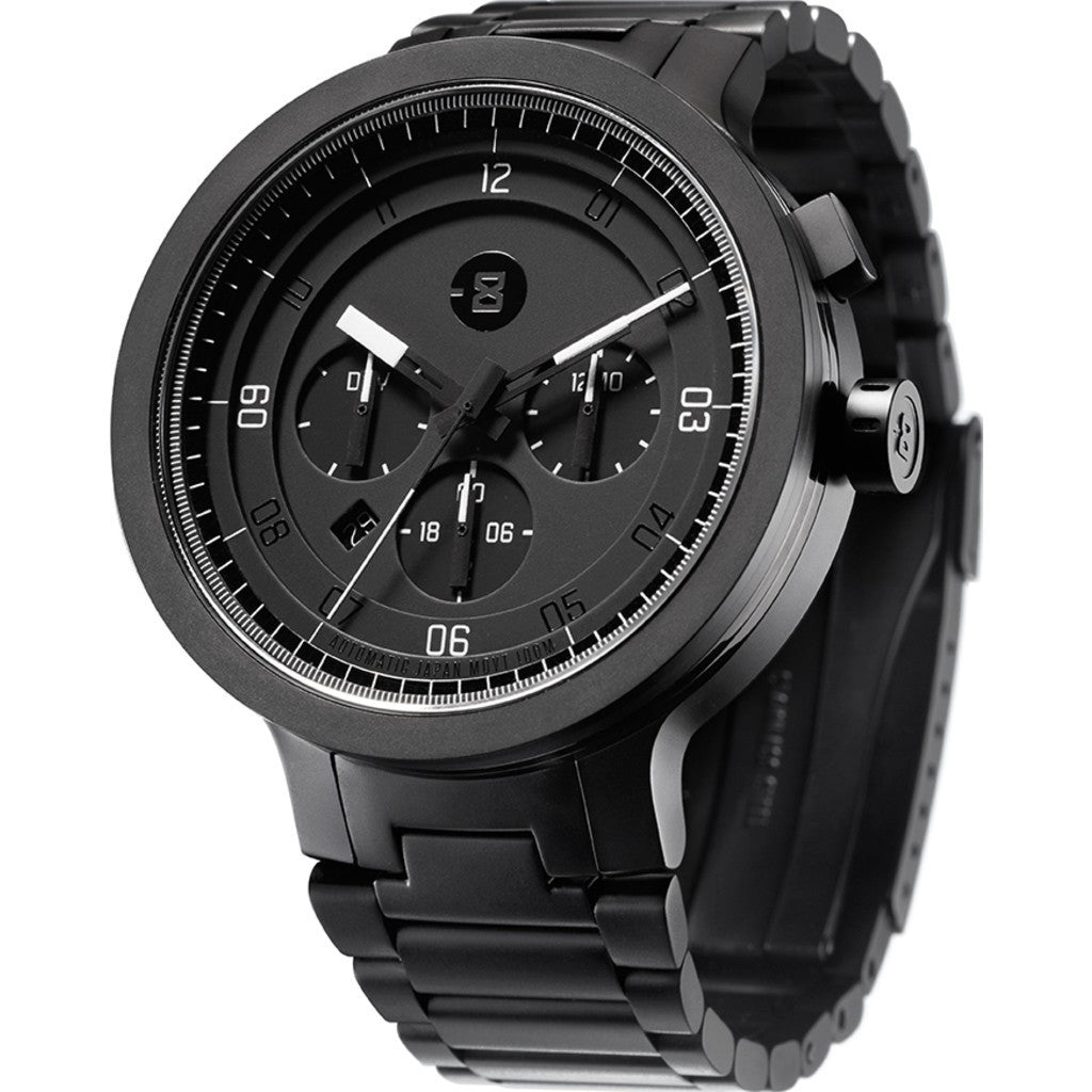 Minus-8 Layer 24 Black/Black Automatic Watch Steel P024-004-DBW-ML ...