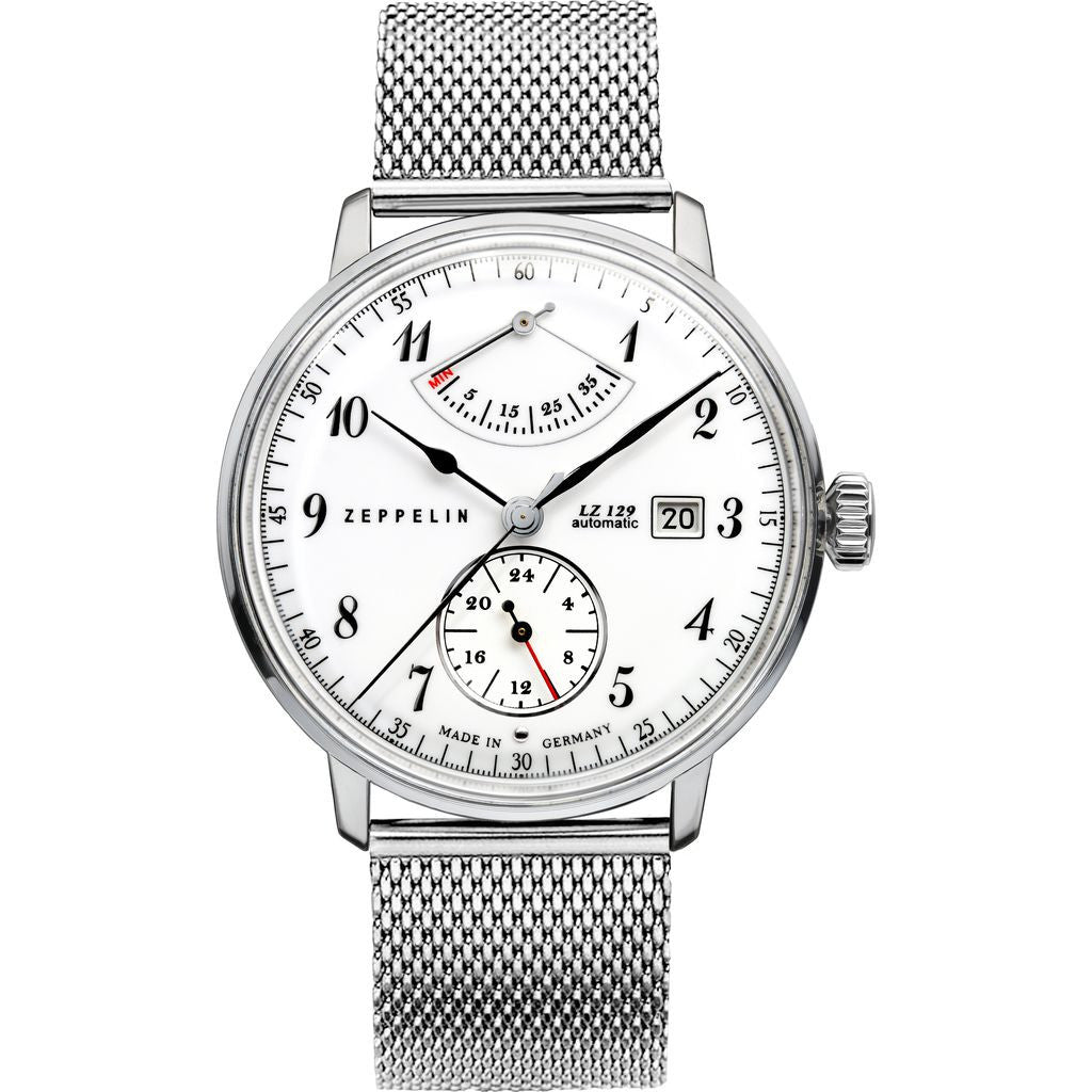 Zeppelin LZ-129 Hindenburg Watch with Power Reserve Indicator | White ...