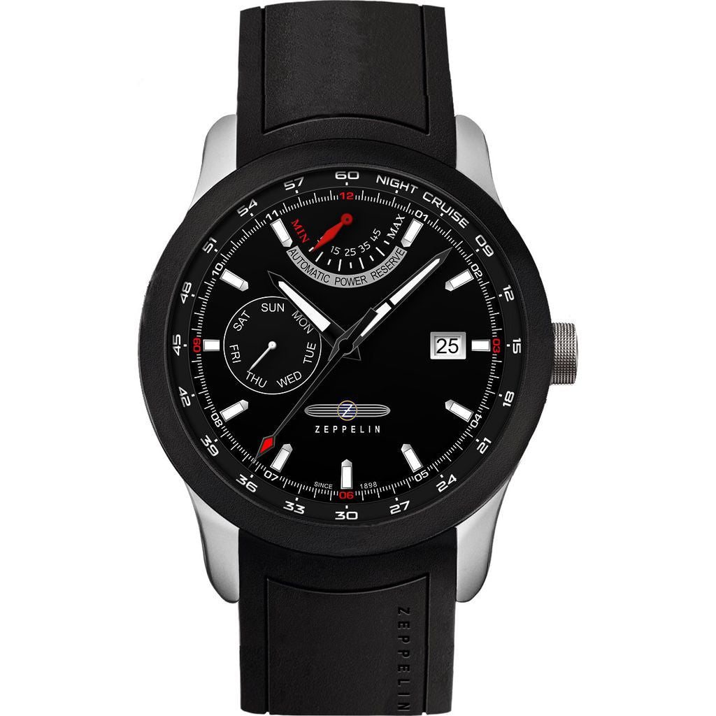 Zeppelin Night Cruise Watch | Black & Silver – Sportique